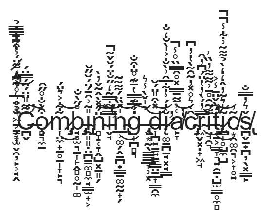 Unicode, diacritics and normalization